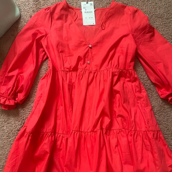 Zara | Dresses | Zara Red Dress | Poshmark
